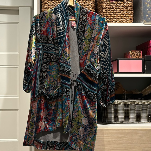 Johnny Was | Tops | Johnny Was Velvet Kimono Wrap Top | Poshmark